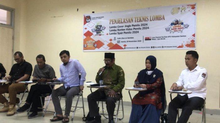 KPU Sambas Gelar Lomba Konten Video, Cover Jingle dan Syair Pemilu 2024 - Tribunpontianak.co.id