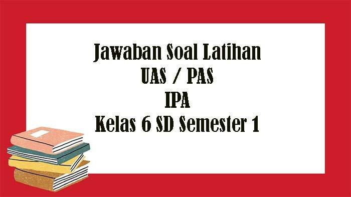 Jawaban UAS IPA Kelas 6 SD Semester 1 Tahun 2022, Soal Latihan PAS Pilihan Ganda Essay ...