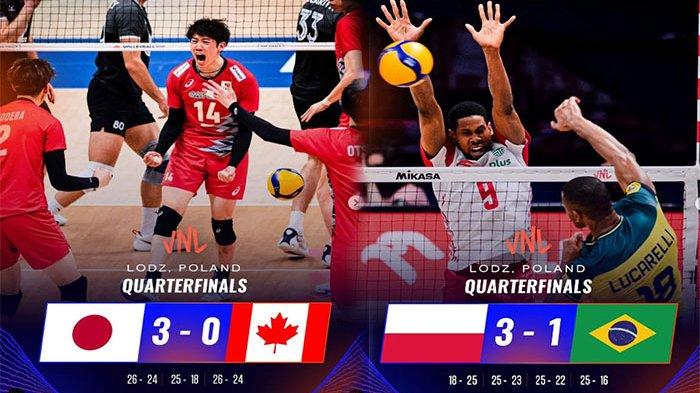 Jadwal Semifinal Voli VNL 2024 Putra Live Moji TV Lengkap Daftar Tim Lolos - Tribunpontianak.co.id
