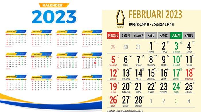 Kalender 2023 Libur Nasional dan Cuti Bersama, Kapan Isra’ Mi’raj ...