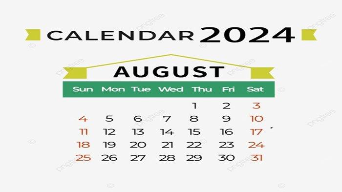 Kalender Tahun 2024 Agustus