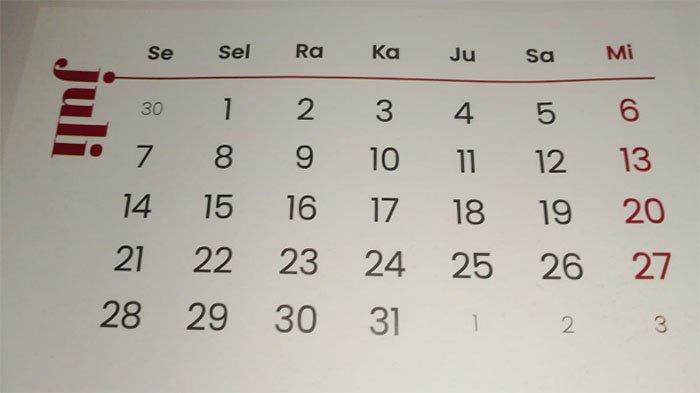 KALENDER Juli 2025, Adakah Tanggal Merah Hari Libur Nasional dan Cuti ...