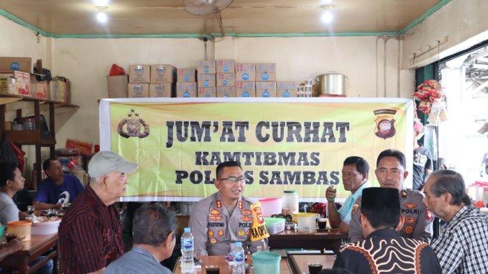 Kapolres Sambas Gelar Jumat Curhat bersama Tokoh Masyarakat - Tribunpontianak.co.id