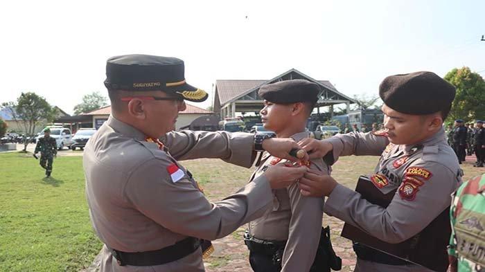 Kapolres Sambas Pimpin Operasi Mantap Brata Kapuas Kawal Tahapan Pemilu 2024 - Tribunpontianak.co.id