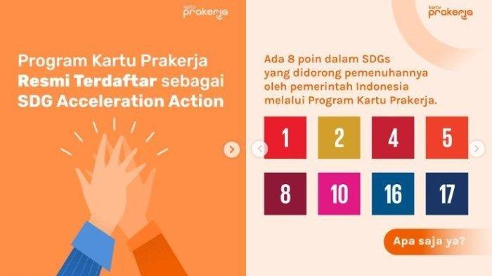 Program Kartu Prakerja Terdaftar sebagai SDG Acceleration, Apa Maksudnya? - Tribunpontianak.co.id