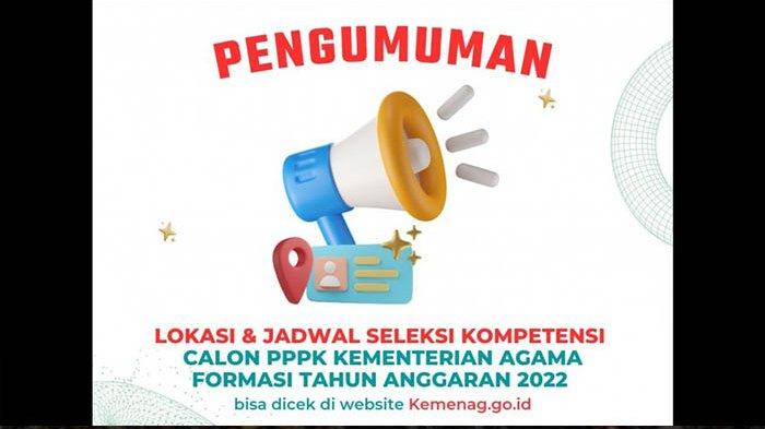 Cek Lokasi Dan Jadwal Lengkap Tes Pppk Kemenag 2023 Tribunpontianak Co Id