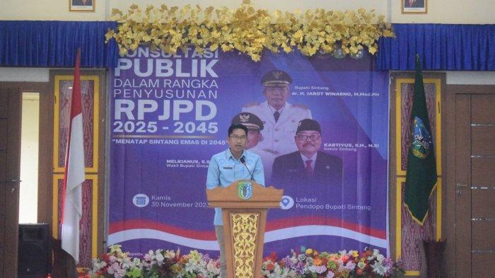 Tatap Sintang Emas 2045, Bappeda Susun Rencana Pembangunan Jangka ...