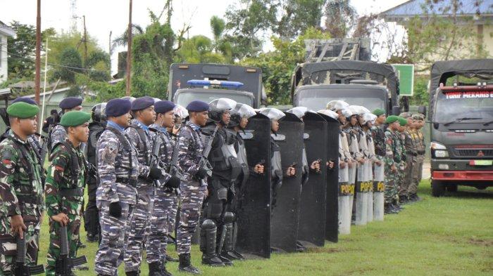 Personel Satbrimob Polda Kalbar Apel Gelar Pasukan Siap Amankan Pemilu 2024 - Tribunpontianak.co.id
