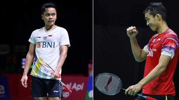Live Hasil Indonesia Open 2023 Anthony Sinisuka Ginting vs Jonatan Christie Jumat 16 Juni 2023 ...