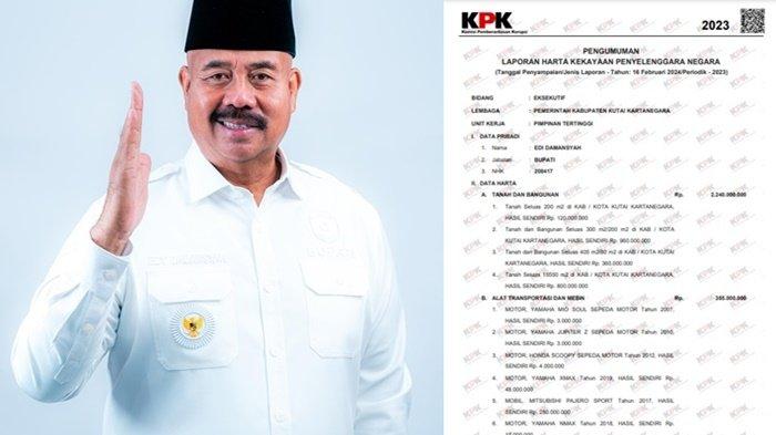 Harta Kekayaan Edi Damansyah, Petahana Bupati Kutai Kartanegara ...