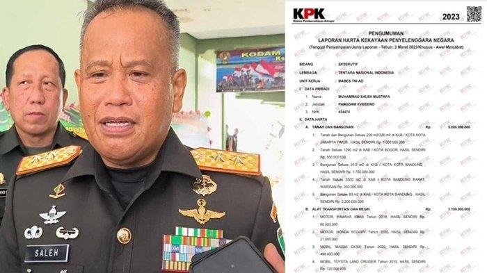 Harta Kekayaan Muhammad Saleh Mustafa Pangkostrad Pengganti Maruli ...