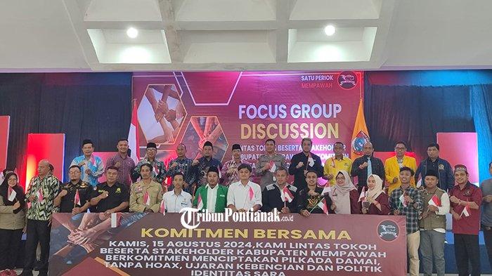 Lintas Tokoh Beserta Stakeholder Kabupaten Mempawah Kompak Deklarasikan Pilkada Damai 2024 ...