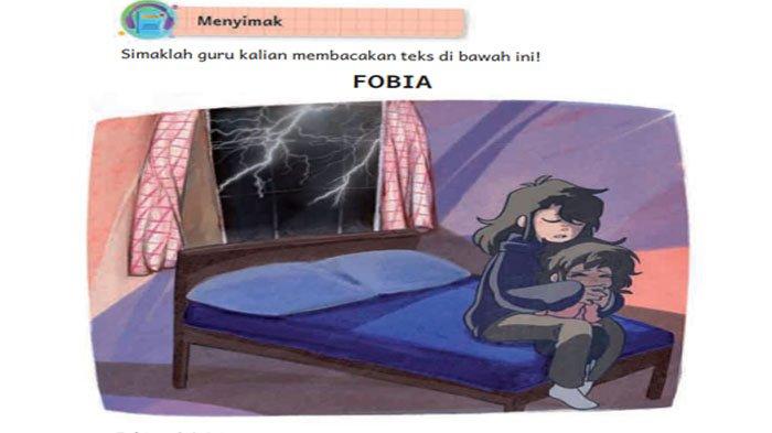 Kunci Jawaban Bahasa Indonesia Kelas 4 SD Kurikulum Merdeka hal 14, Jenis-Jenis Fobia dan ...