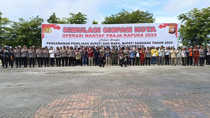 Jelang Pilkada Serentak 2024, Polres Sanggau Gelar Simulasi Siapamkota - Tribunpontianak.co.id