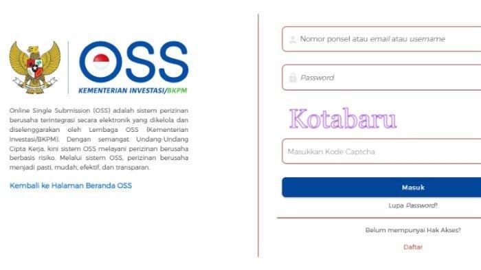Cara Buat Akun Di Aplikasi OSS Untuk Mendaftar Perizinan UMKM Tahun ...