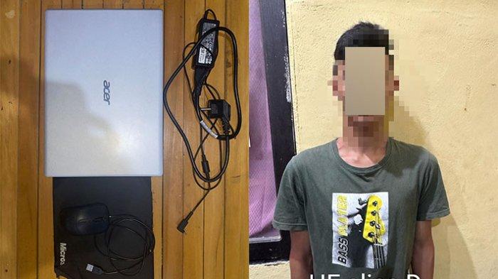 Diduga Curi Laptop, Seorang Pria Baru Bebas dari Penjara Kembali Ditangkap Personel Polres ...