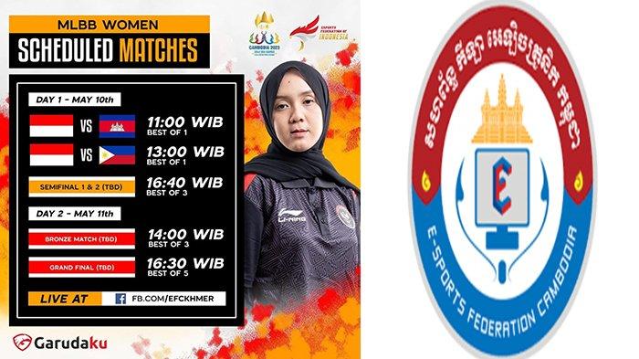 Live Final SEA Games Mobile Legends 2023 Putri Indonesia vs Filipina ...