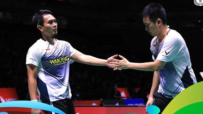 Live Hasil Mohammad Ahsan dan Hendra Setiawan vs MR Arjun dan Dhruv Kapila Kejuaraan Dunia BWF ...