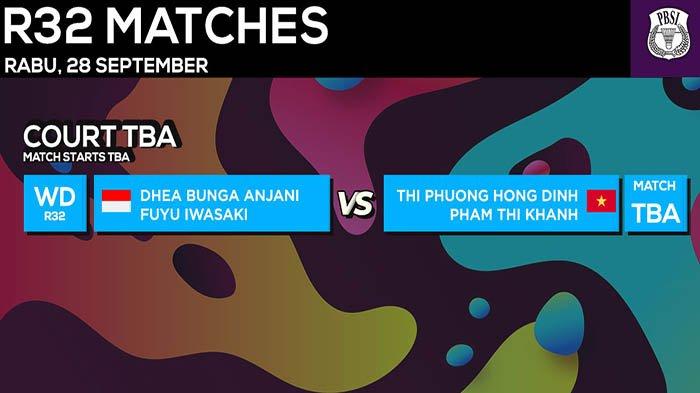 Live Score Badminton Vietnam Open 2022 Dhea Bunga dan Fuyu Iwasaki vs Thi Phuong dan Pham Thi ...