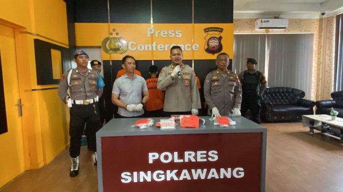 Kabagops Polres Singkawang Pimpin Press Conference Pengungkapan Kasus Narkotika, Ini ...
