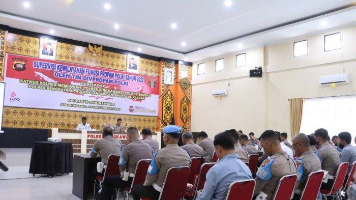 Tim Div Propam Polri Kunjungi Polres Singkawang, Supervisi Kewilayahan ...