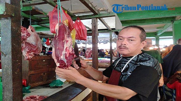 Daging Sapi Lokal Mahal dan Langka di Pasar Kemuning, Sehari Hanya Dapat Jatah 10 Kg untuk ...
