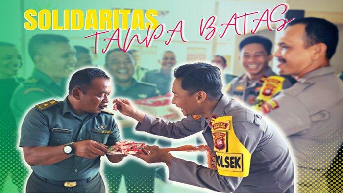 ZINDAM XII/TPR Kejutkan Polsek Sungai Ambawang Dengan Kue HUT ...