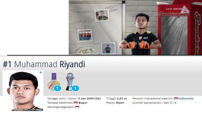 Profil Muhammad Riyandi Kiper Persis Solo Isi Skuad Timnas Piala AFF ...