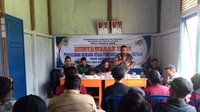 Musyawarah Rkpdes Nanga Man Bhabinkamtibmas Polsek Nanga Pinoh Siap
