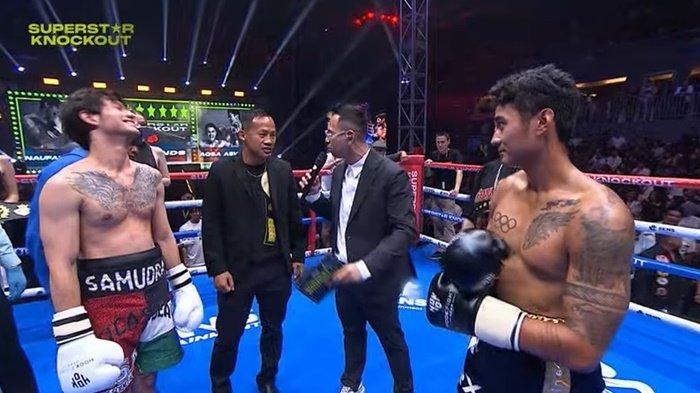 Kontroversi Hasil Tinju Aqsa Aswar vs Naufal Samudra, Dihentikan Wasit ...