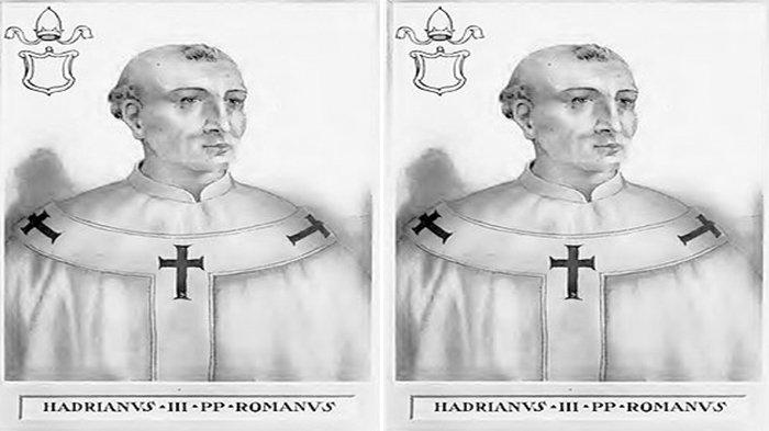Orang Kudus Katolik 8 Juli Santo Paus Adrianus III Paus ke-109 ...
