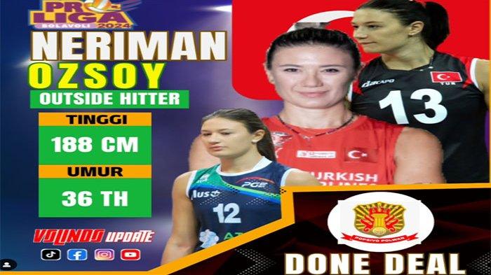 Tinggi Badan Neriman Ozsoy Lengkap Profile Outside Hitter Turkiye Bakal Ramaikan Proliga 2025 ...