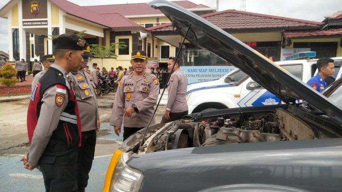 Pamatwil Polda Kalbar Cek Kendaraan dan Persiapan Menghadapi Pemilu di Polres Kapuas Hulu ...