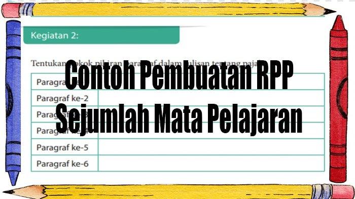Link Download Contoh RPP Kelas 3 Lengkap Mata Pelajaran ...