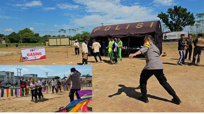 Polres Kubu Raya Gelar Lomba Gasing dan Terompah Panjang dalam Rangka ...