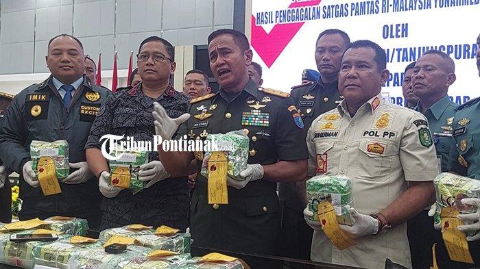 15 Kali Gagalkan Penyelundupan Narkoba di Perbatasan, Pangdam XII/Tanjungpura: Semua Titik Rawan ...