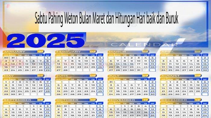 Kalender 2025 Penanggalan Jawa Sesuai Kepercayaan Masyakatat Tentang Weton dan Pasaran Setiap ...