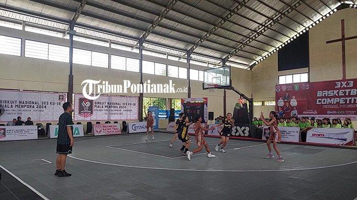 3x3 Basketball Competition Piala Menpora Regional Kalimantan U-16 Digelar di Pontianak ...