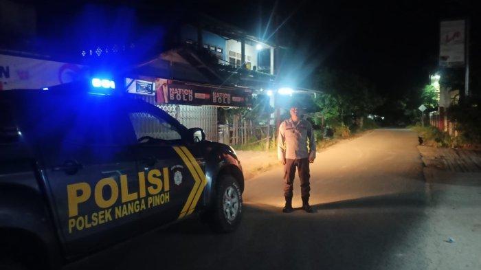Cipta Kondisi Polsek Nanga Pinoh Gelar Patroli Malam Hari