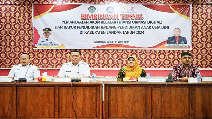 Pj Bupati Landak Buka Bimtek Pemanfaatan Akun Belajar dan Rapor PAUD Tahun 2024 ...
