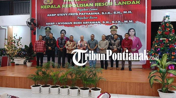 Kenal Pamit Kapolres Landak, Pj Bupati Harap Sinergitas Terus Berlanjut - Tribunpontianak.co.id