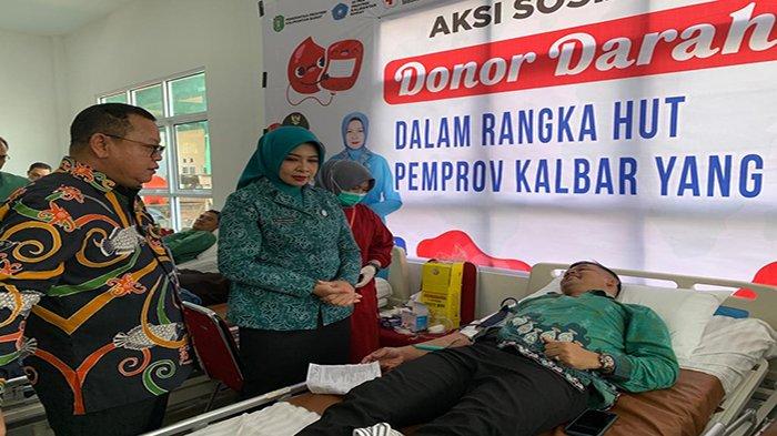 Bank Kalbar Ikut Sukseskan Aksi Sosial Donor Darah pada HUT ke-67 Pemprov Kalbar ...