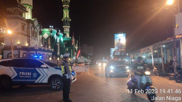Operasi Keselamatan Kapuas 2023, Personel Polres Singkawang Laksanakan Ploting Point Malam ...