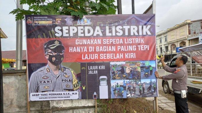Pasang Spanduk Imbauan, Satlantas Polres Ketapang Ajak Warga Jaga Keselamatan Berlalu Lintas ...