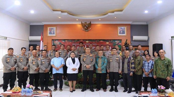 Polres Mempawah Laksanakan Ibadah dan Perayaan Natal Bersama - Tribunpontianak.co.id