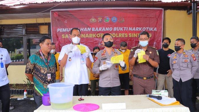 Gelar Press Release Dan Pemusnahan Narkoba Berikut Pesan Kapolres