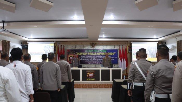 Polres Landak Latihan Pra Operasi Mantap Praja Kapuas 2024 Antisipasi Gangguan Keamanan Pilkada ...