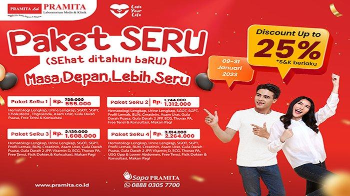 Paket Seru 'Sehat di Tahun Baru', Laboratorium Klinik PRAMITA Berikan Diskon Hingga 25 Persen ...