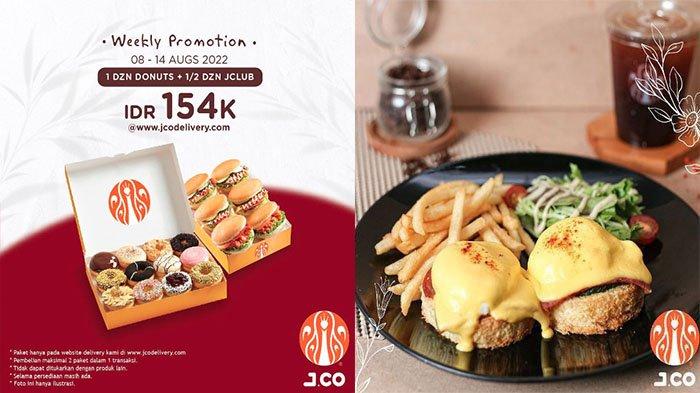 Promo JCO 11 Agustus 2022, Egg Benedict Gratis Iced Lemon Tea & Paket ...