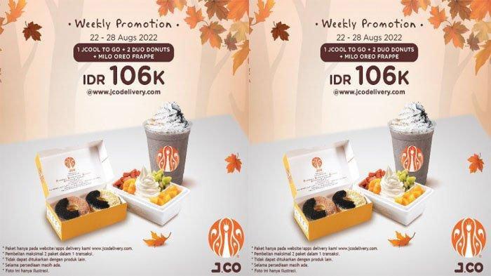 Promo JCO 27 Agustus 2022, Nikmati 1 JCool To Go + 2 Duo Donuts + Milo ...